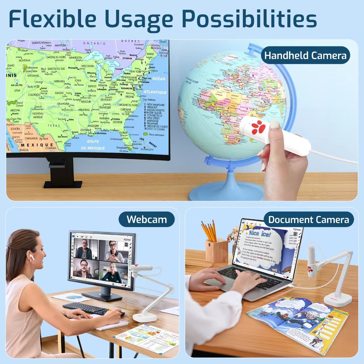 Inswan INS-3 Handheld USB Document Camera – Inswan Document Camera